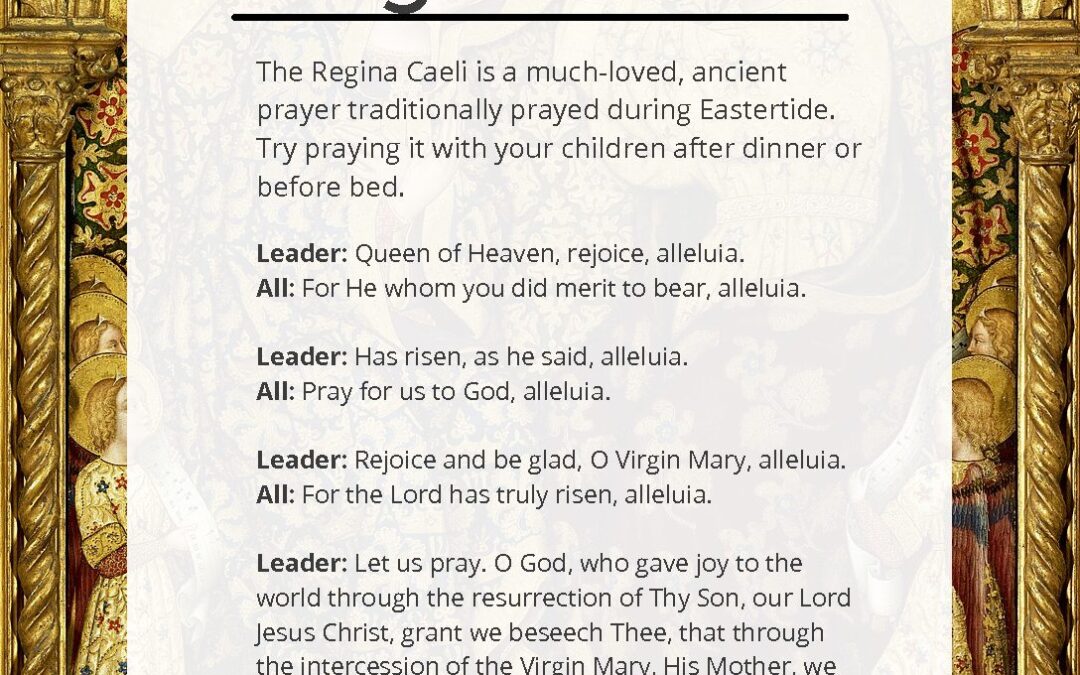 Regina-Caeli-Prayer-Card | Intentional Catholic Parenting